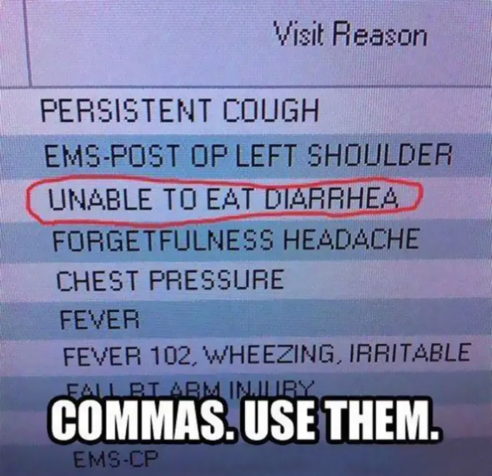 Memes Use Comma TBM Writing On X: "Commas Matter! #grammar #commas